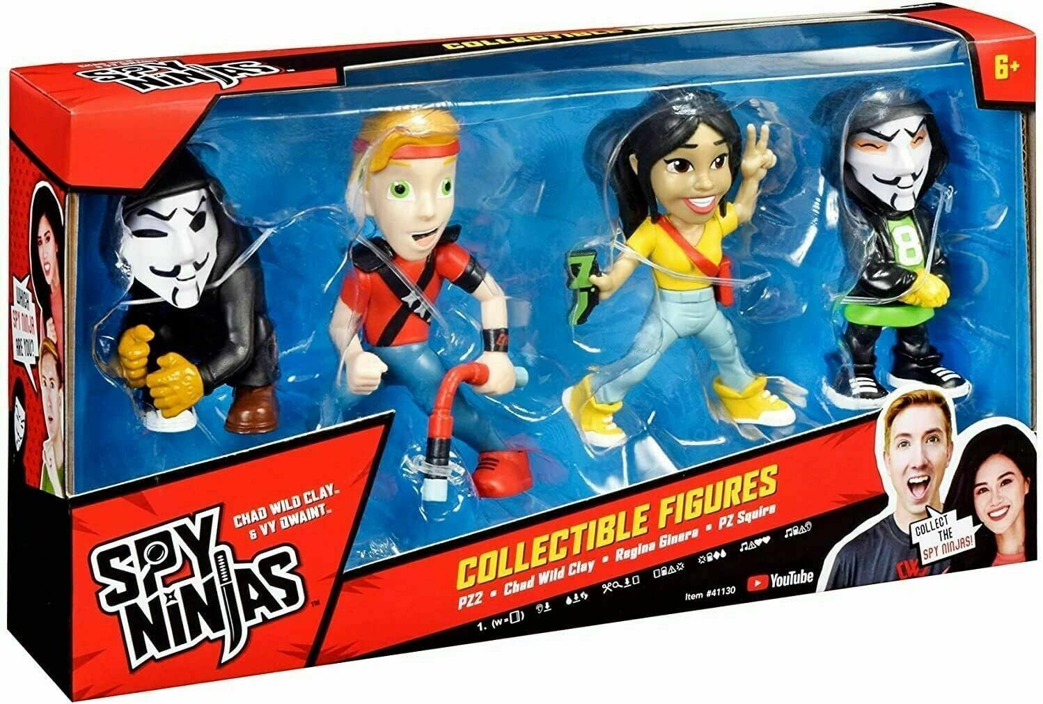Amazon.com: Spy Ninjas Collectible Figure 4-Pack with Vy, Multicolor ...
