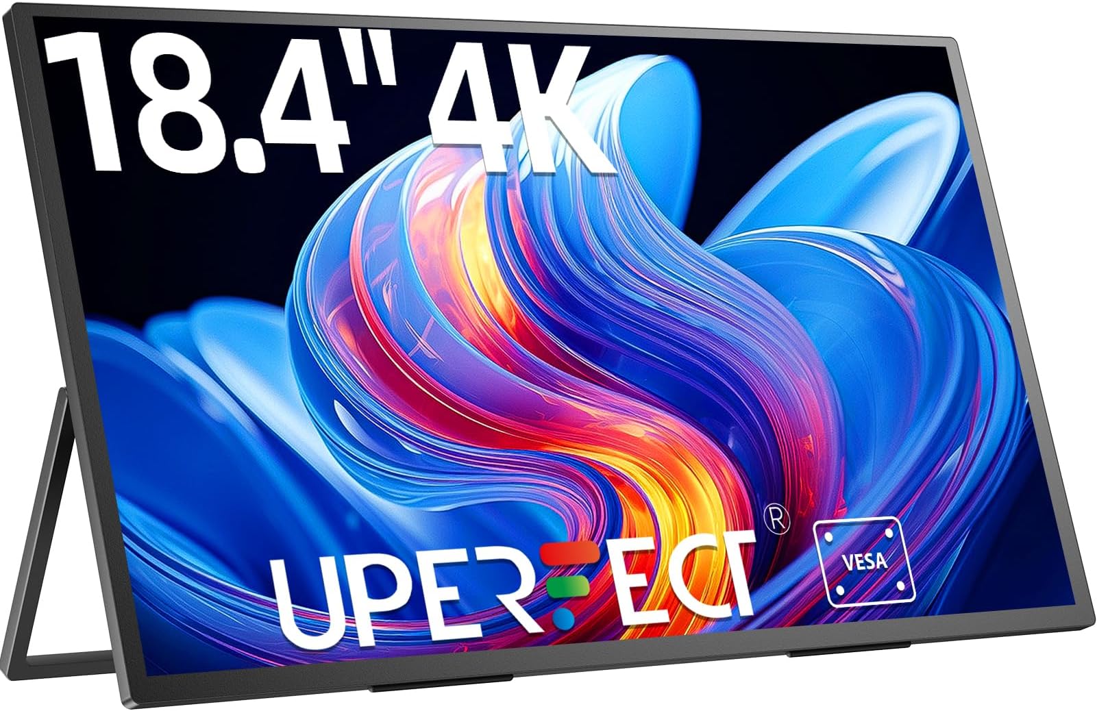 UPERFECT 18.4 Inch Portable Monitor 4K Ultra HD 3840x2160 with HDR/100% ...