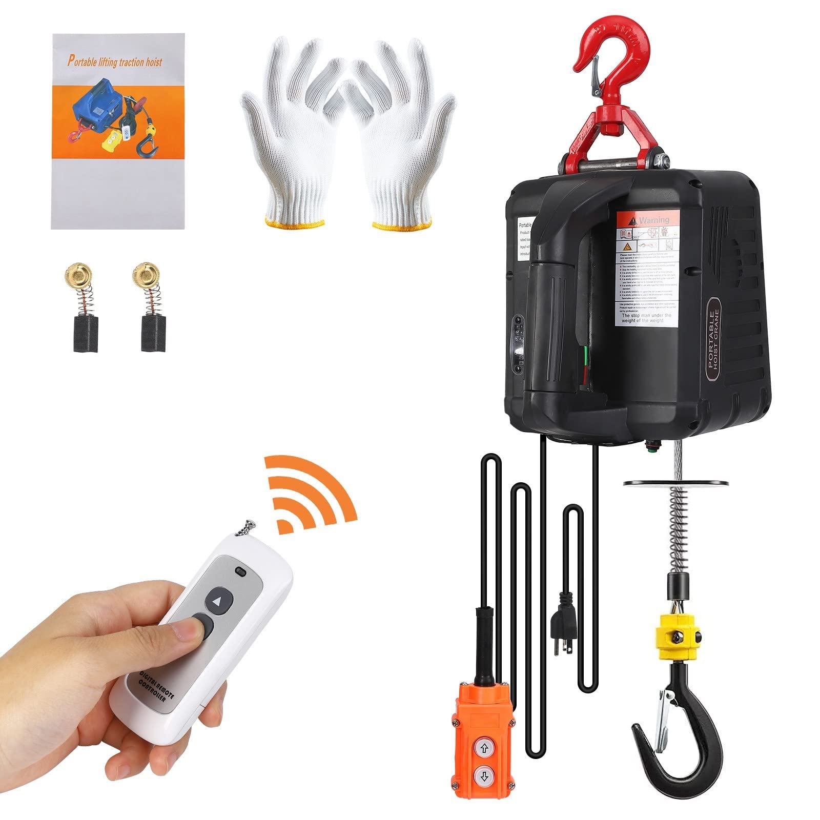 Snapklik.com : TROPOW 3 In 1 Electric Hoist 110 Volt, 1100 LBS Hoist Winch