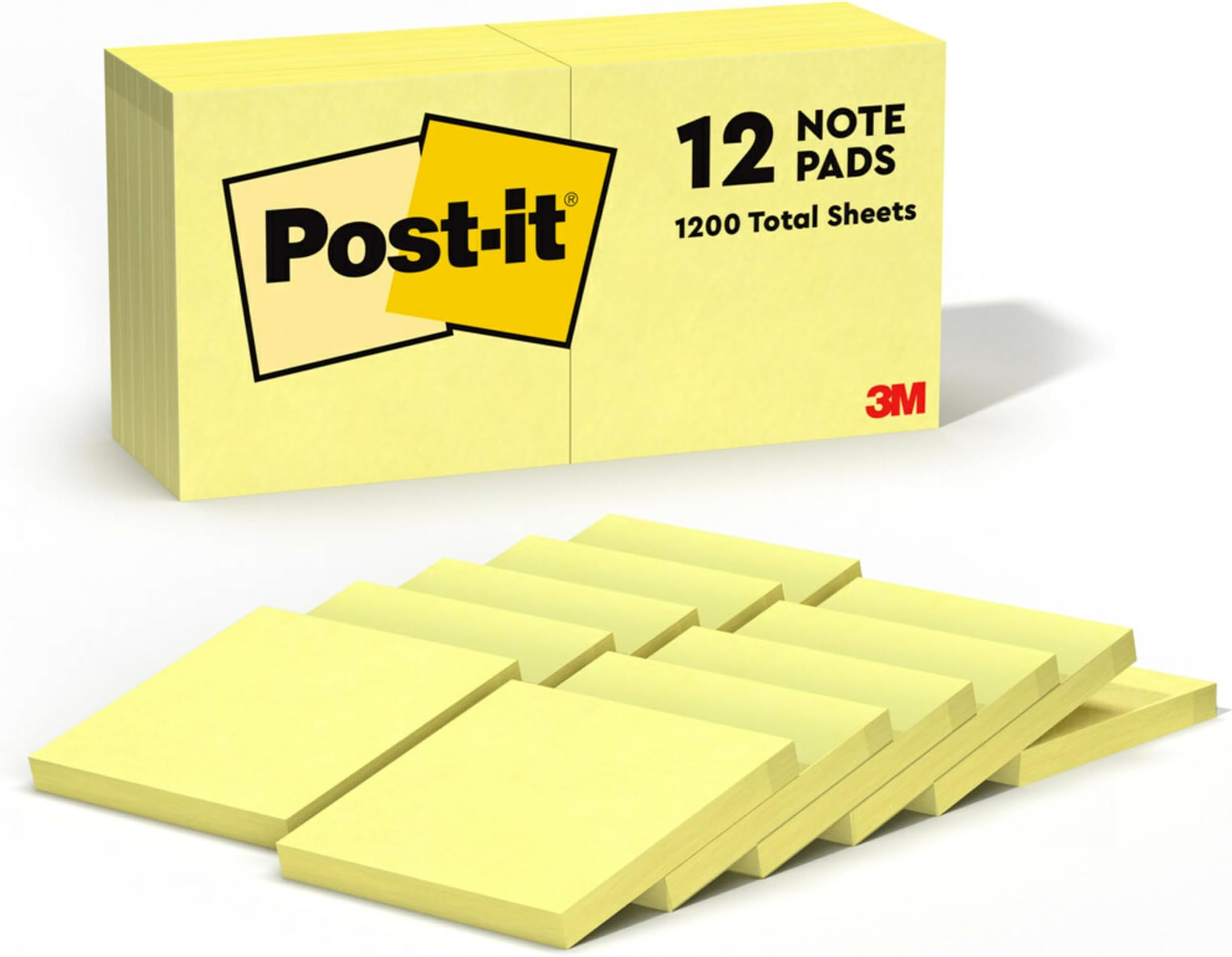 Amazon.com : Post-it Notes 3x3 in, 12 Pads, America's #1 Favorite ...