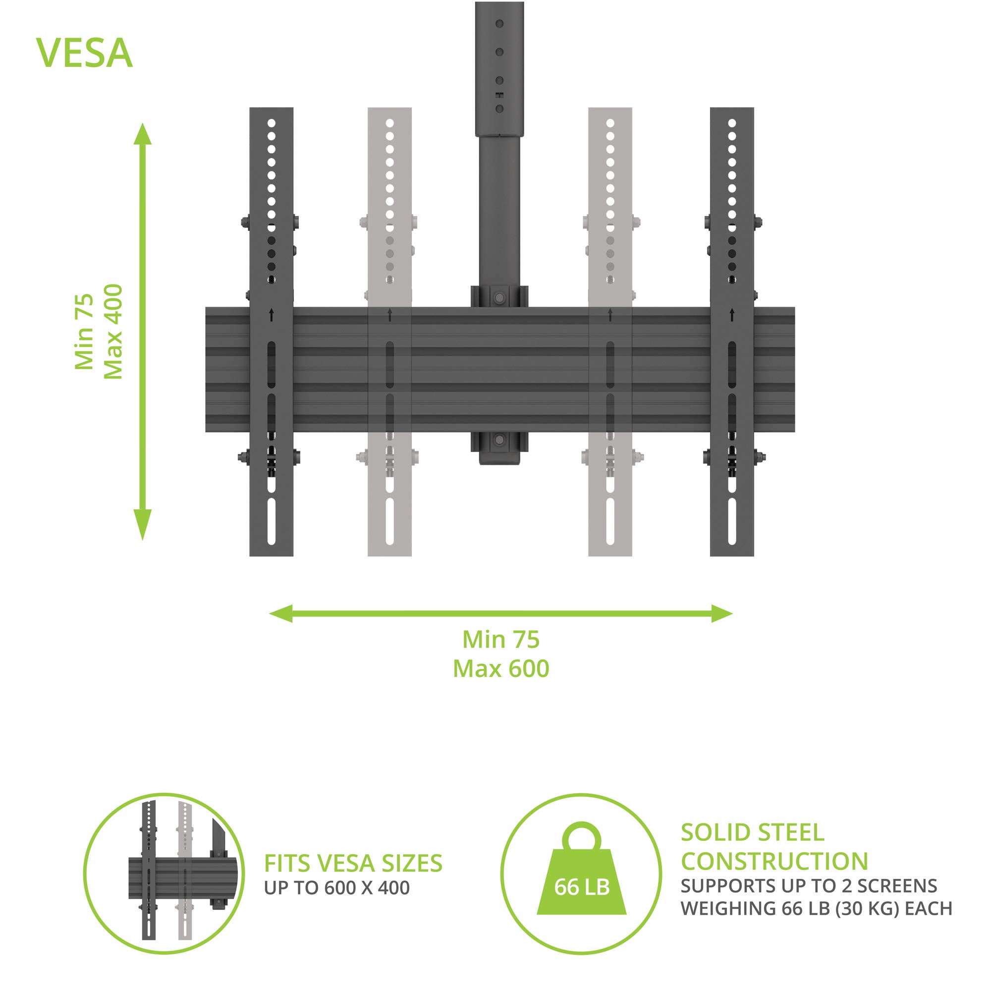 Snapklik.com : Kanto MBC211T Digital Signage Menu Board Ceiling Mount ...