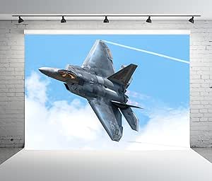 Amazon.com : BELECO 7x5ft Fabric Jet Fighter Backdrop Air Force Air ...