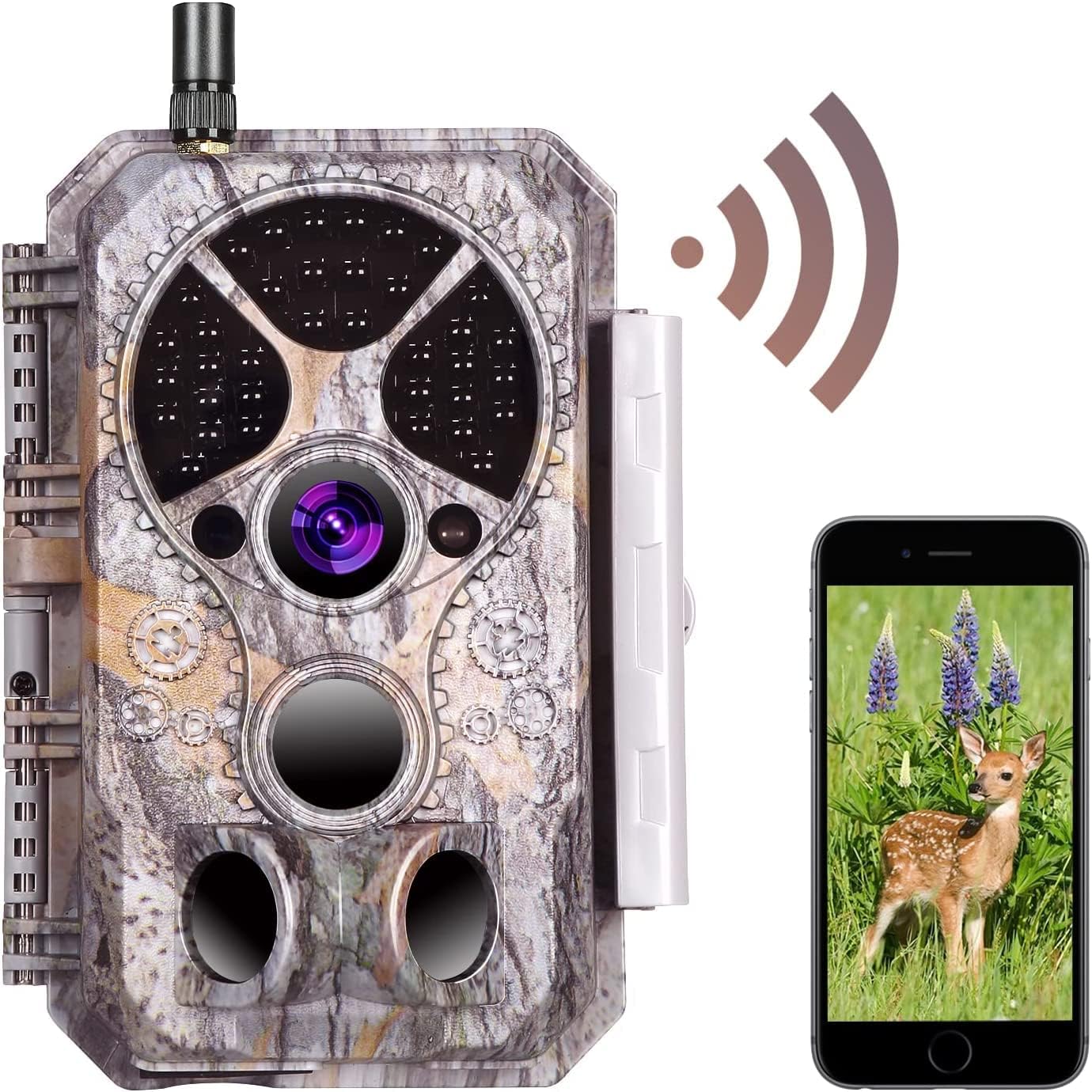 WiFi Game Trail Camera & Wildlife Hunting Security Camera 32MP Picture ...