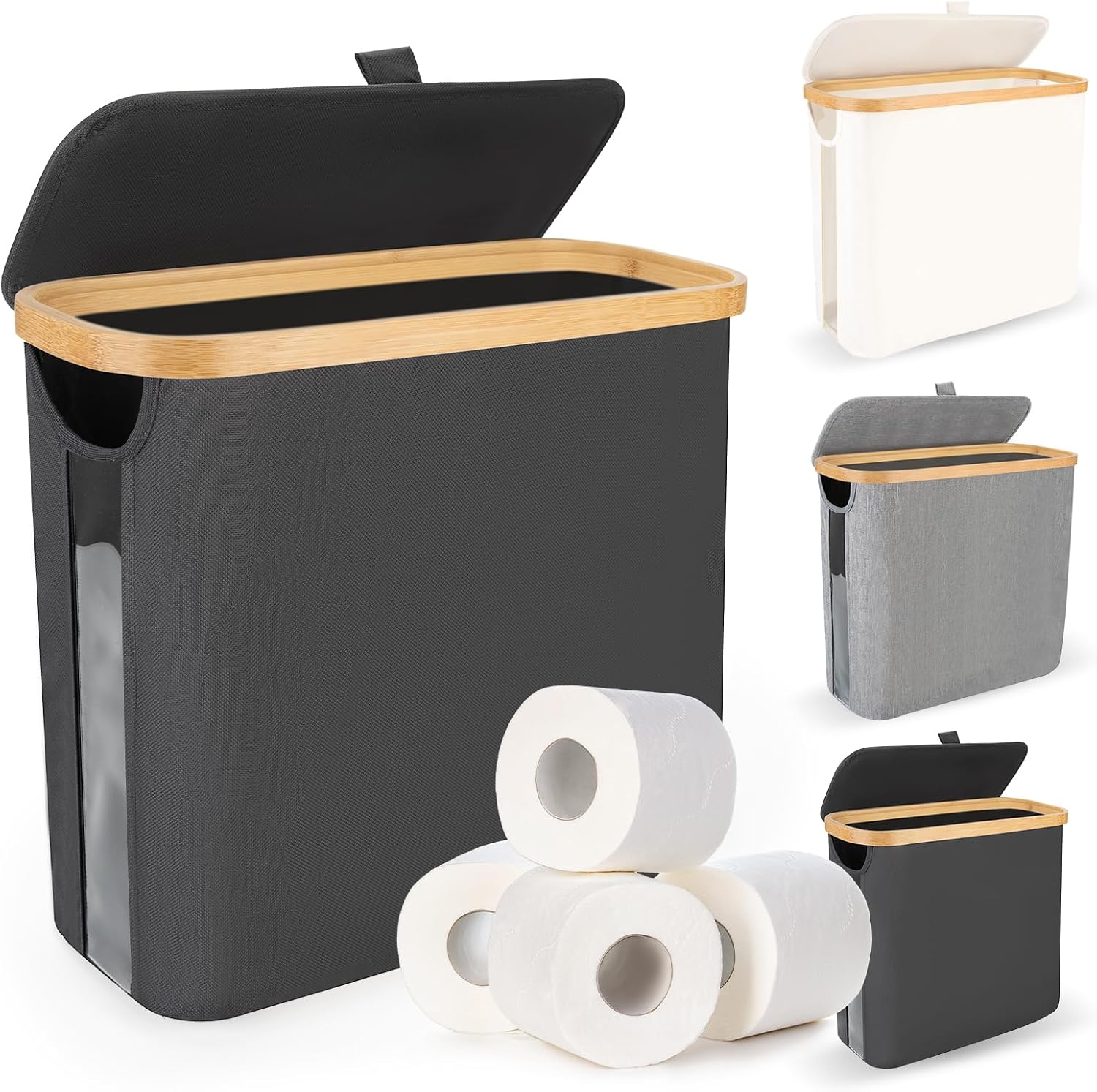Amazon.com: TMJMJ Toilet Paper Basket - Toilets Paper Storage - Bamboo ...