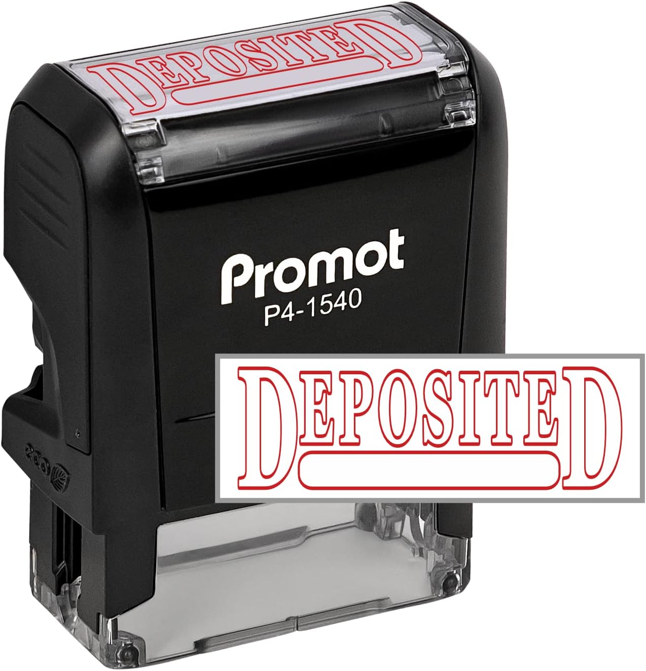 Amazon.com: Promot Deposited Self Inking Rubber Stamp - Refillable ...