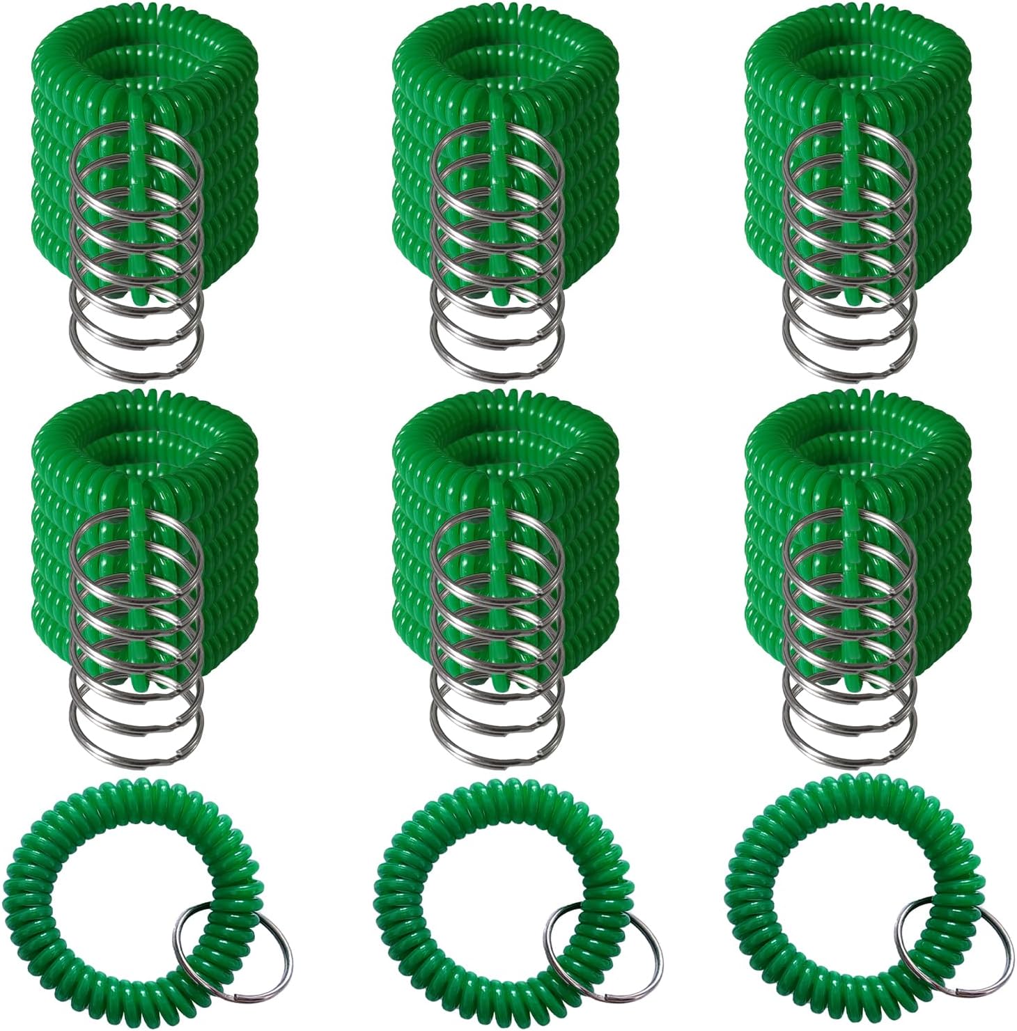 Amazon.com : HAMIYELL Pack of 36 Colorful Spring Spiral Wrist Coil Key ...