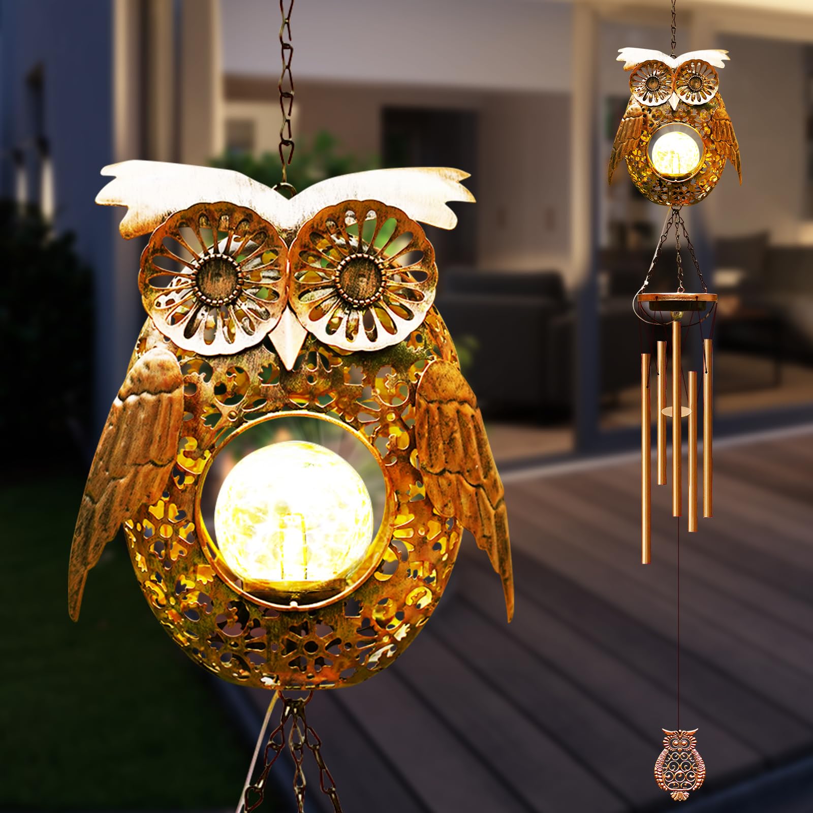 Amazon.com : Supdeco Solar Wind Chimes Outdoor Indoor Decor: Birthday ...