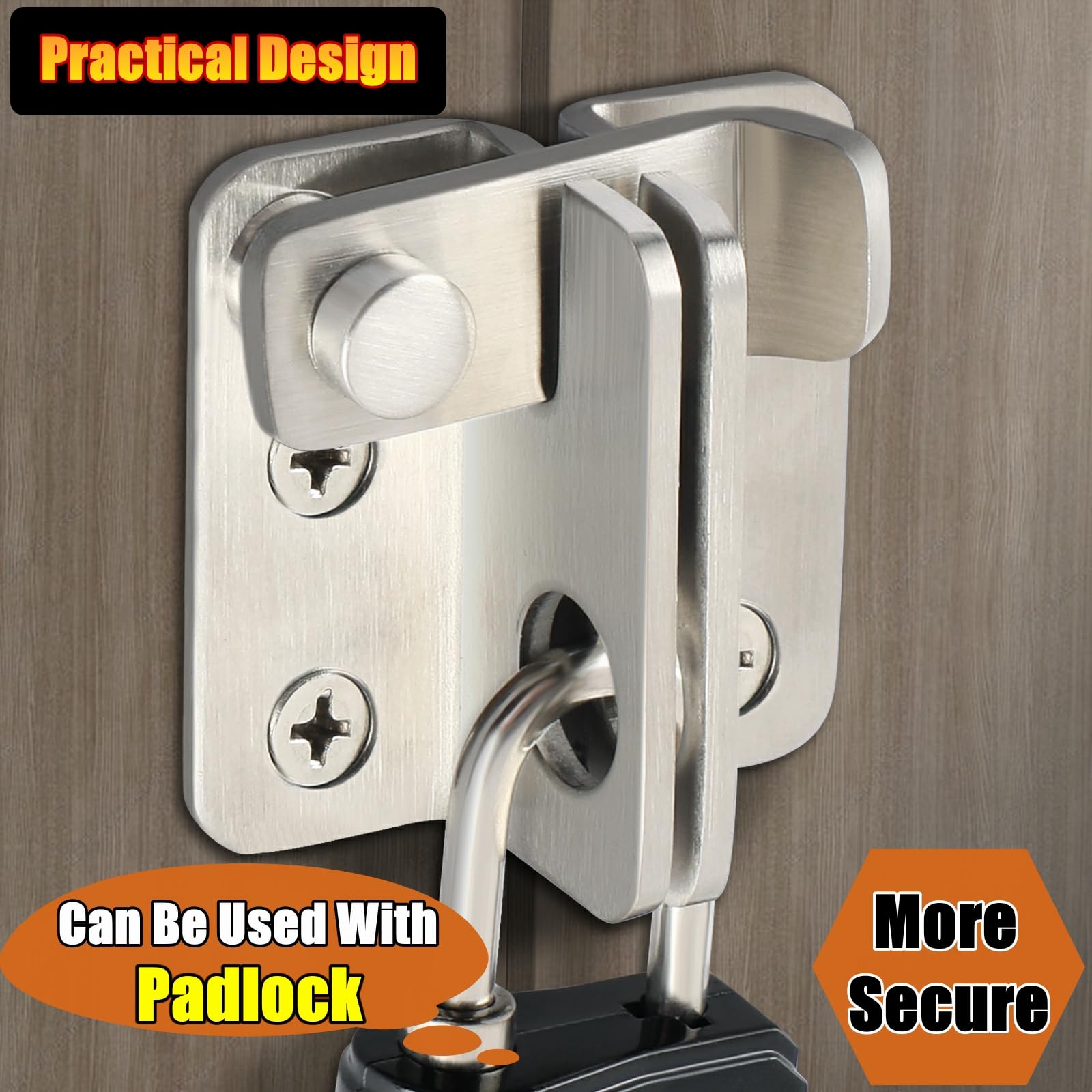 Snapklik.com : Flip Latch,Gate Latches Slide Bolt Latch Safety Door ...