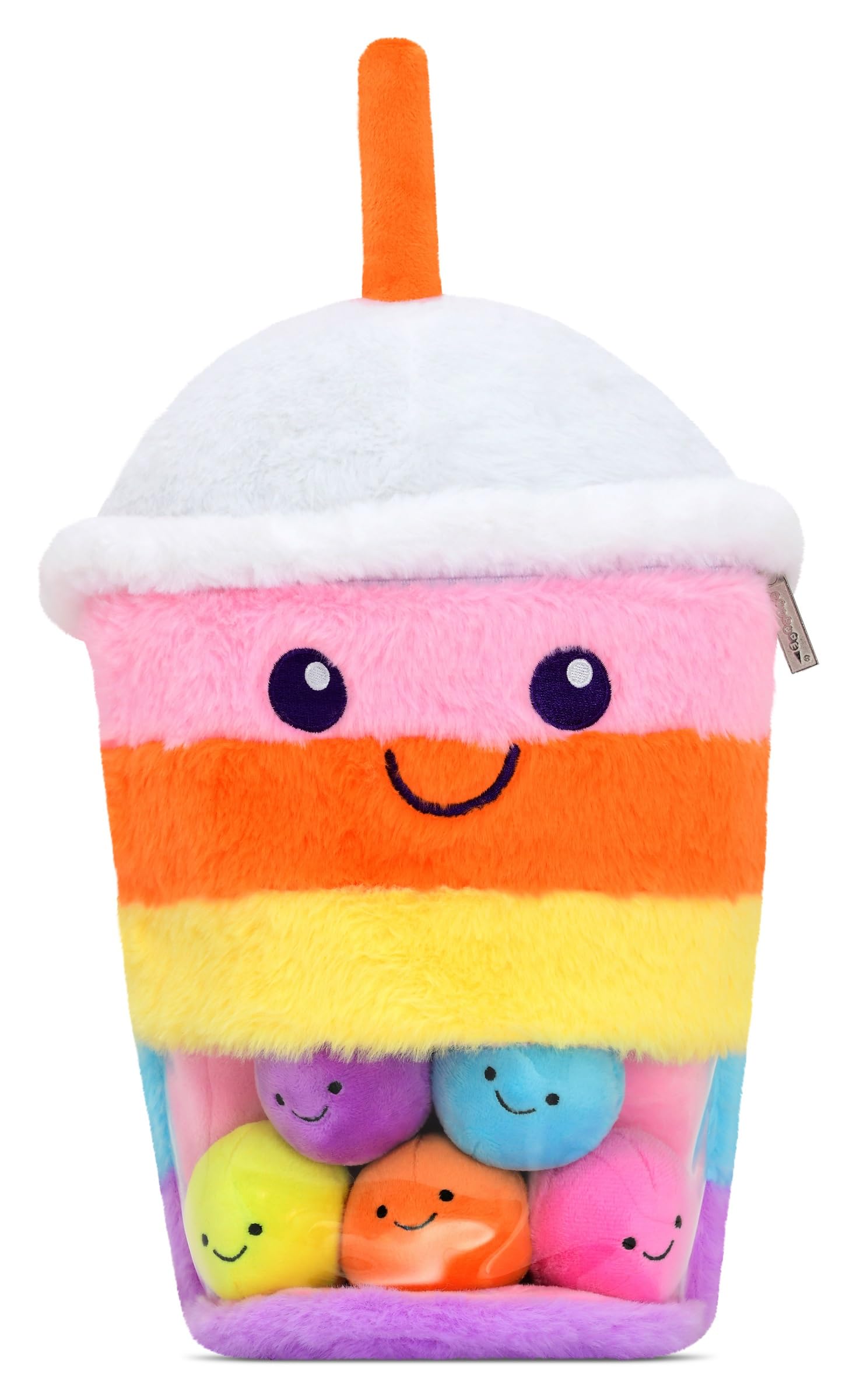 Amazon.com: iscream Kawaii Cutie 3D Rain-Boba Tea Embroidered Accent 17 ...