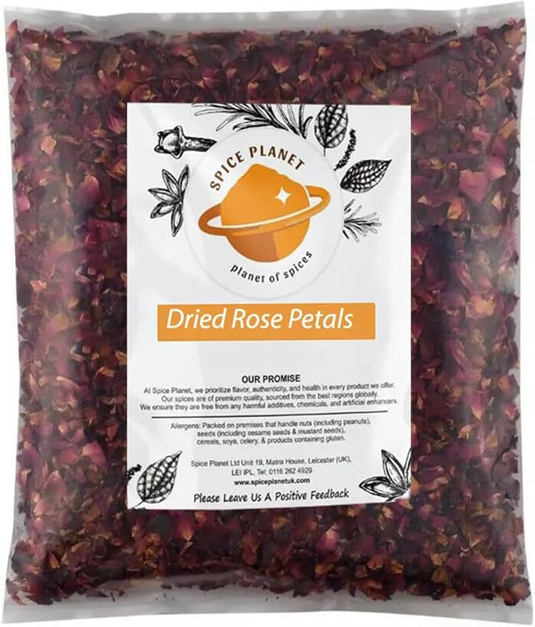 Spice Planet Rose Petals Dried | Edible for Wedding Confetti ...