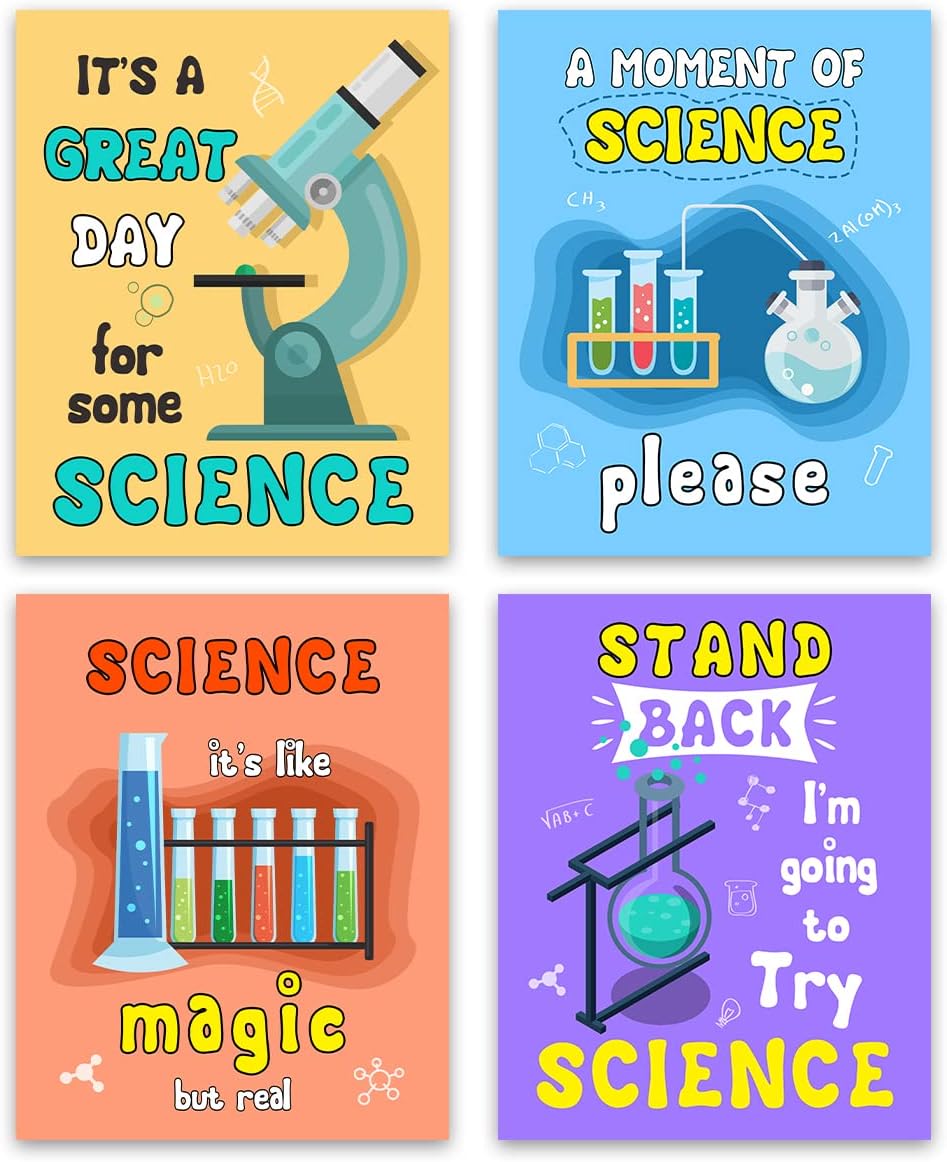 Amazon.com: Science Classroom Poster,Scientists Inspirational Quote ...