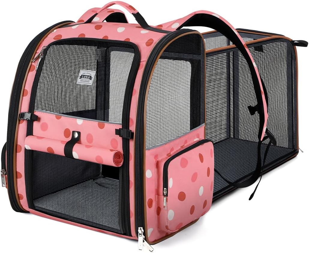 Amazon.com : Lekebobor Large Cat Backpack Carrier Expandable Pet ...