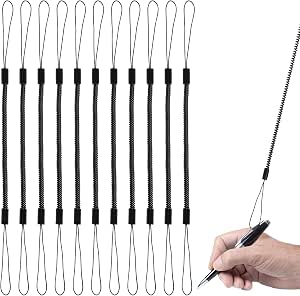 10Pcs Elastic Lanyard Tether Retractable Anti-Lose Tablet Pens Coil ...