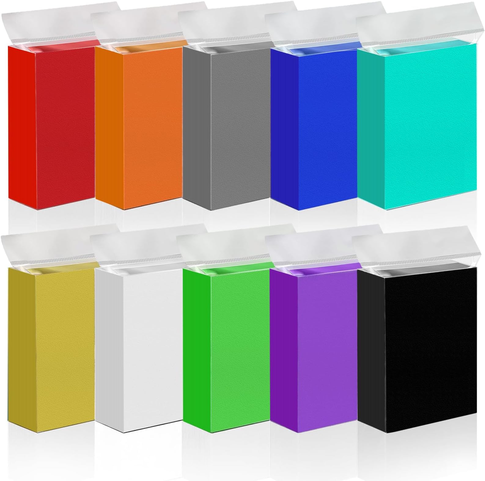 Amazon.com: 1000PCS Trading Card Sleeves, 10 Colors Matte Standard Card ...