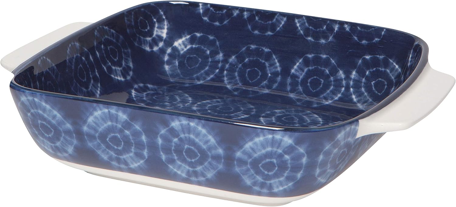 Amazon.com: Now Designs 5092016aa Stamped Porcelain Baking Dish, 8 x 8 ...