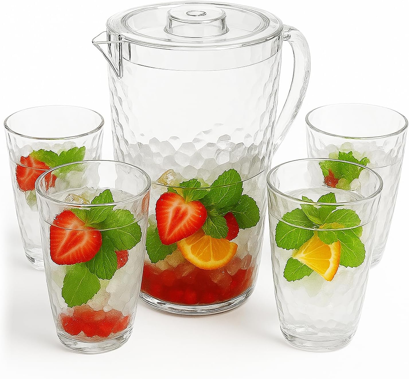 Amazon.com: Godinger Barware Beverage Set - Mixing Pitcher Carafe ...