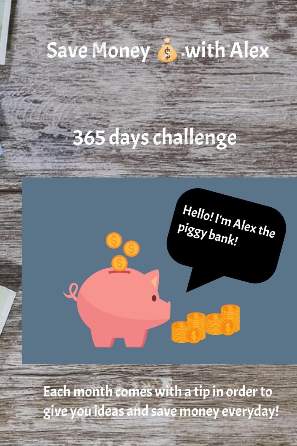 Saving money - Day by day challenge - 12 months total: Arioli, Sr ...