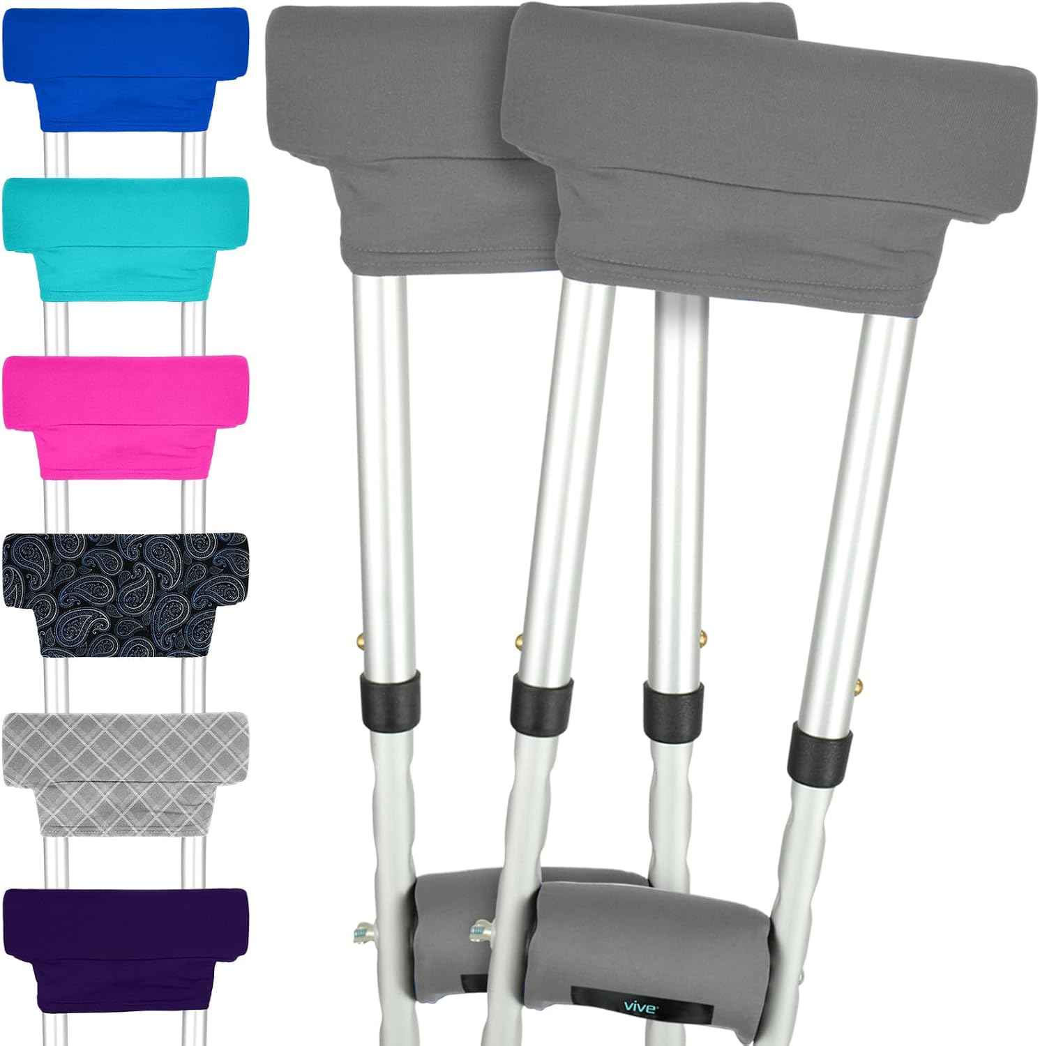 Amazon.com: Vive Crutch Pads & Hand Grips - Padding for Walking Arm ...