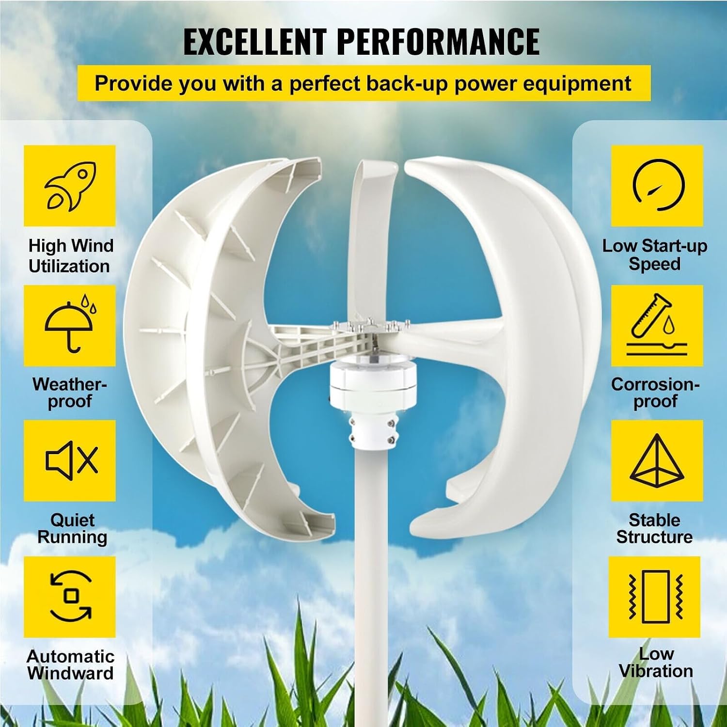 Wind Turbine Kit Home 8000W Vertical Axis Wind Australia | Ubuy
