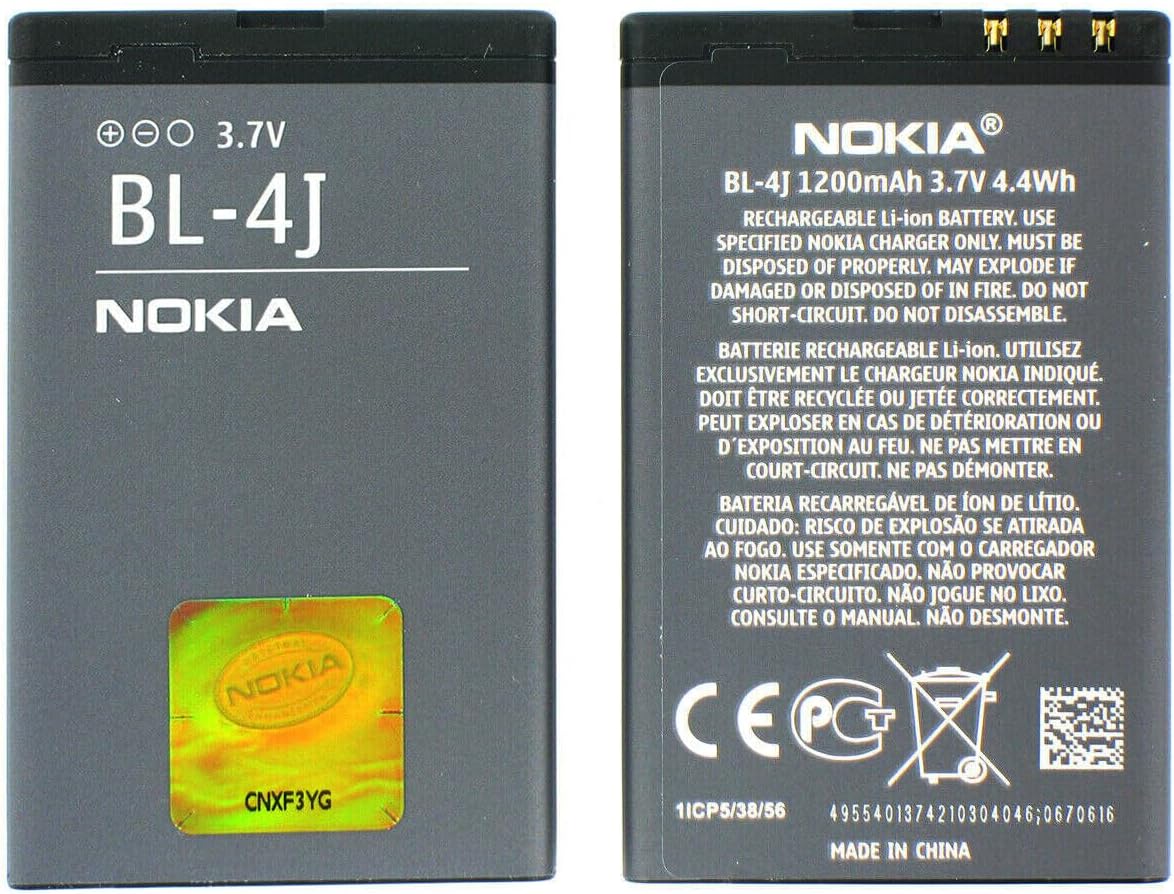 Genuine Original Replacement Rechargeable Nokia Battery Akku BL-4J 3.7V ...