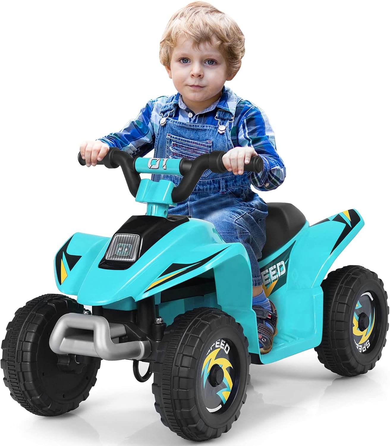 Amazon.com: HOMGX Kids ATV, Electric Mini Quad w/Anti-Slip Wheels, 6V ...