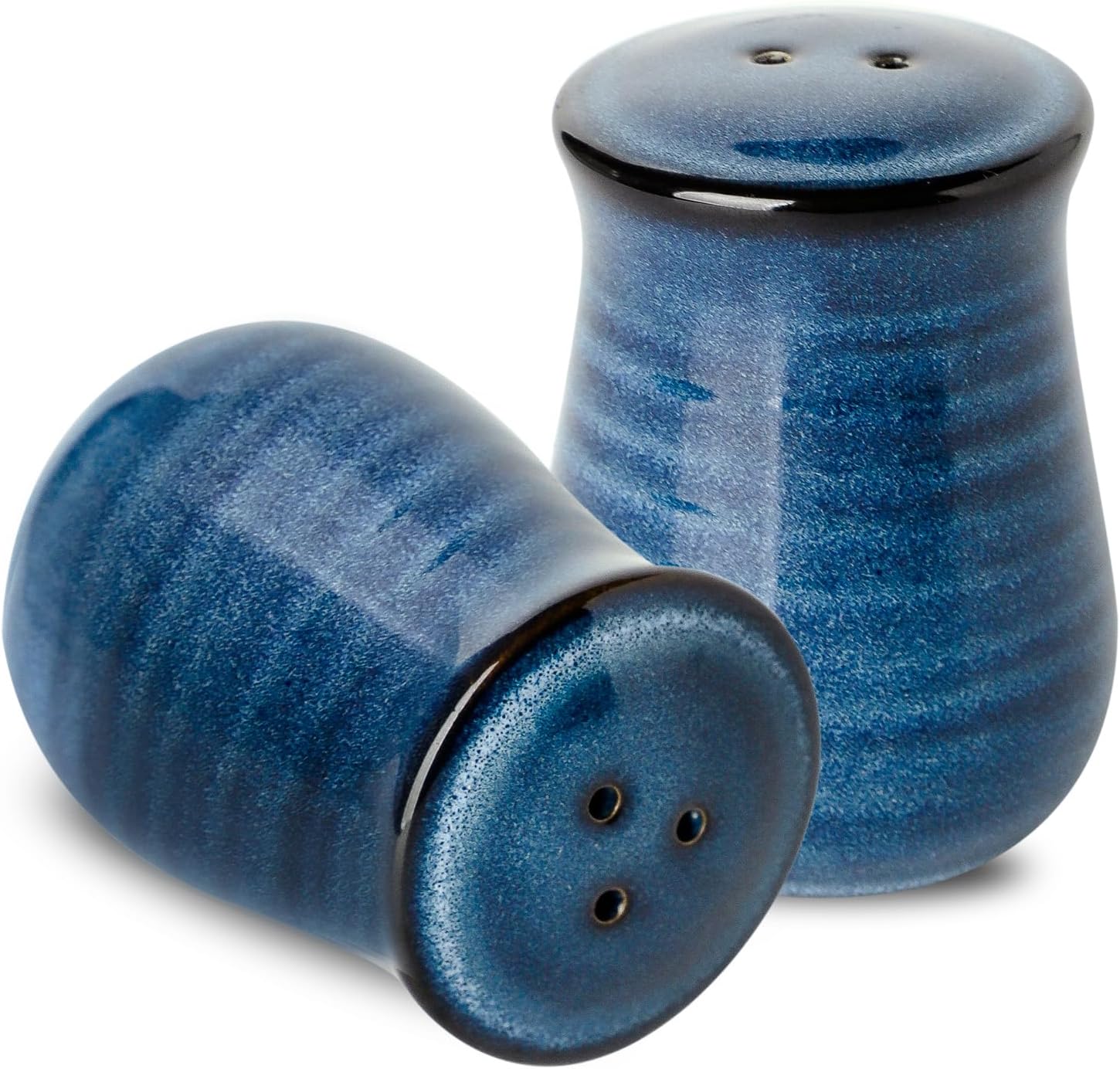Amazon.com: Salt and Pepper Shakers, Hasense Blue Salt Shakers Set of 2 ...