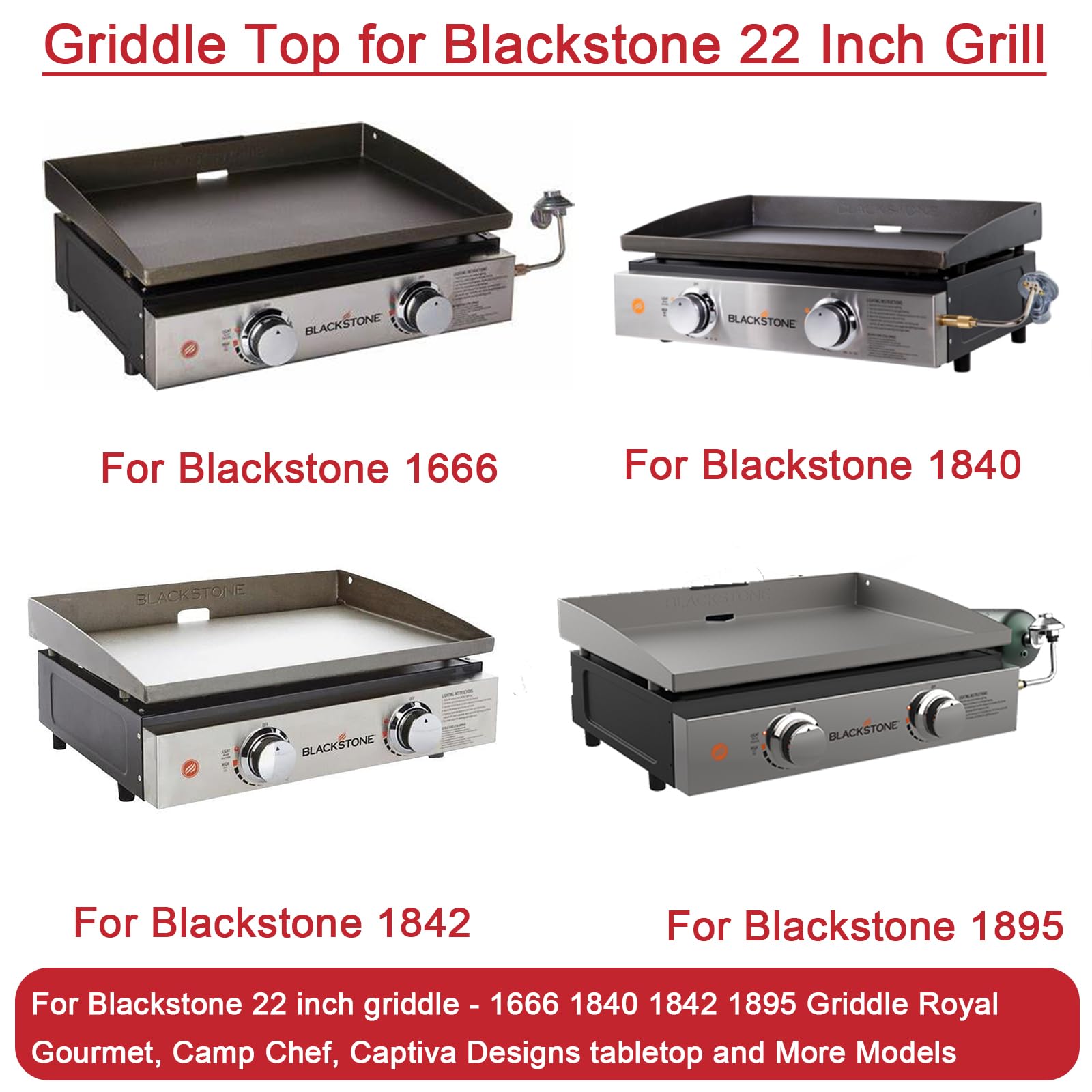 Snapklik.com : GLOWYE Griddle Replacement Top For Blackstone 22 Inch ...