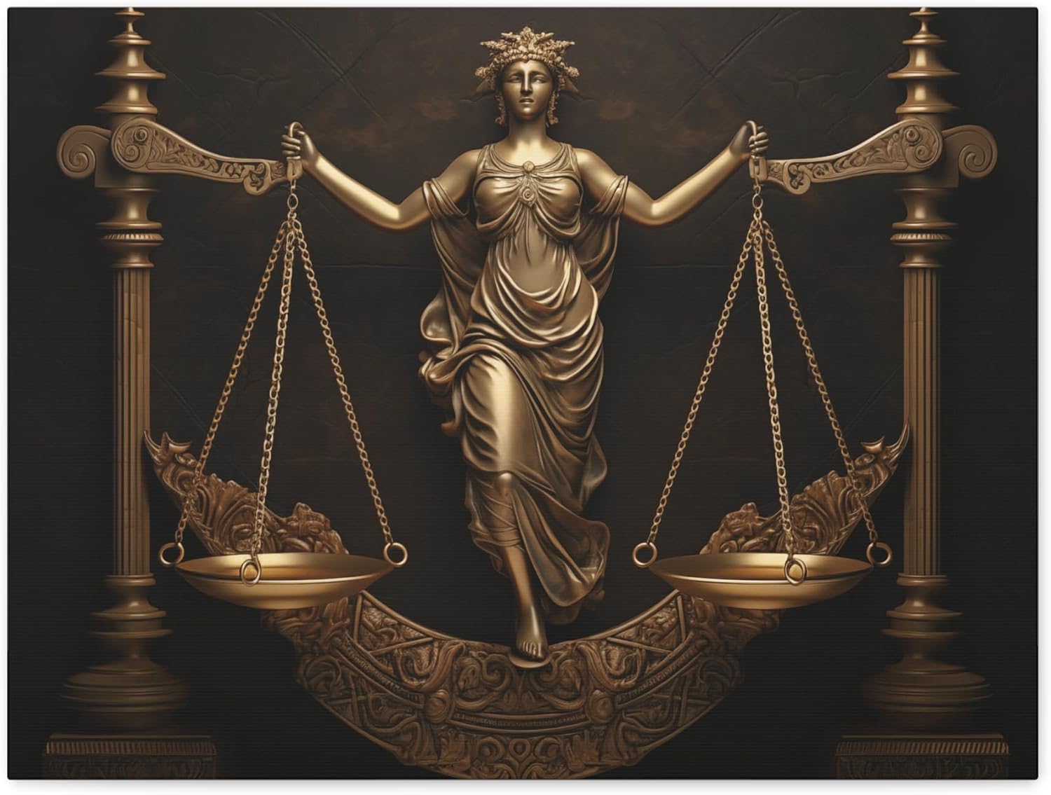 Amazon.com: Modern Law Office Room Decor Themis Goddess Canvas Wall Art ...
