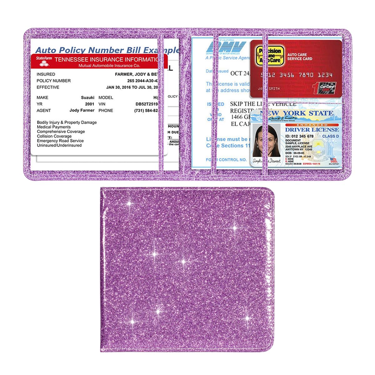 Amazon.com: Osilly Car Registration and Insurance Holder, Waterproof ...