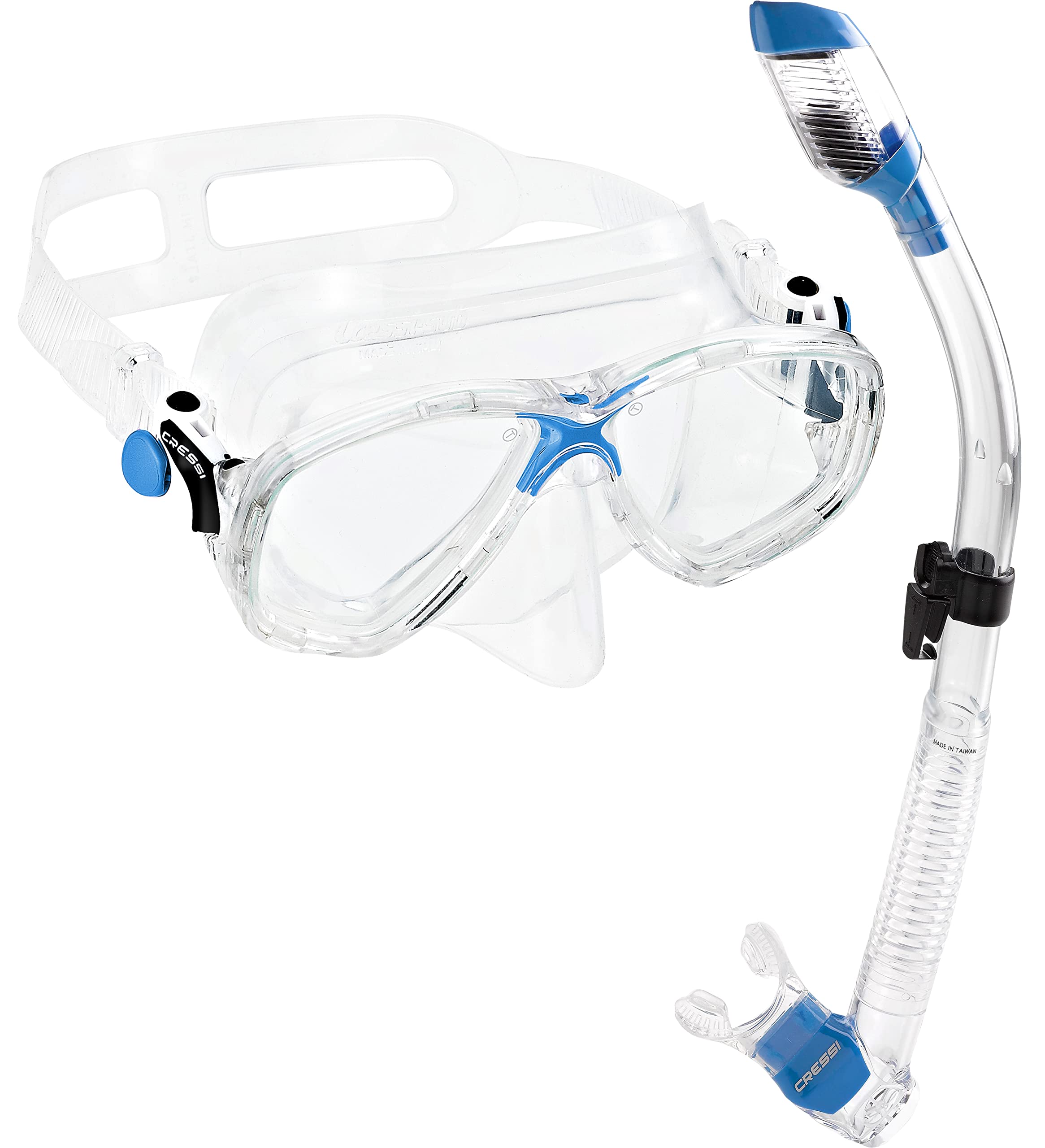 Cressi Italian Design Premium Tempered Glass Lens Scuba Snorkel Mask ...