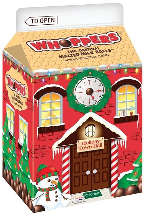 Amazon.com: WHOPPERS Candy in Christmas Holiday Packaging (Chocolate ...