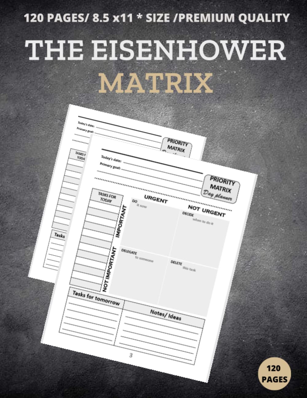 The Eisenhower Matrix: Time & Task Management Planner, Daily ...