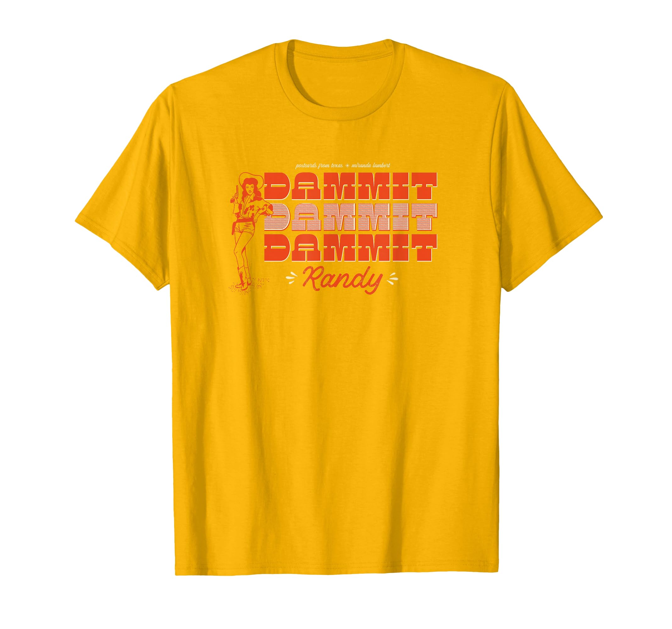 Amazon.com: Miranda Lambert Dammit Randy Postcards From Texas T-Shirt ...