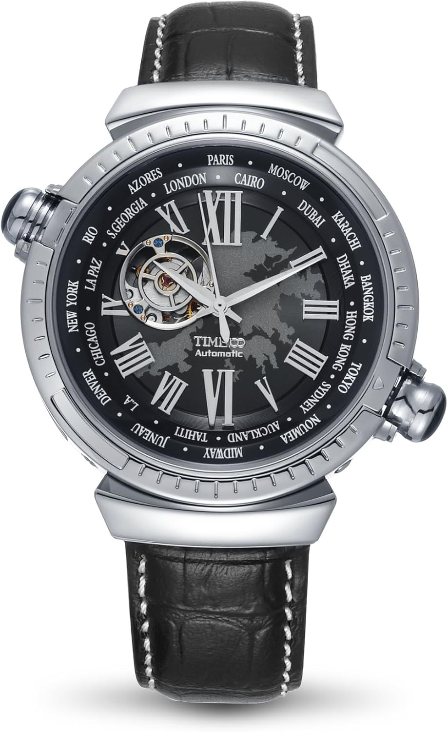 Amazon.com: TIME100 Men's Automatic Self-Winding Mechanical Watches ...