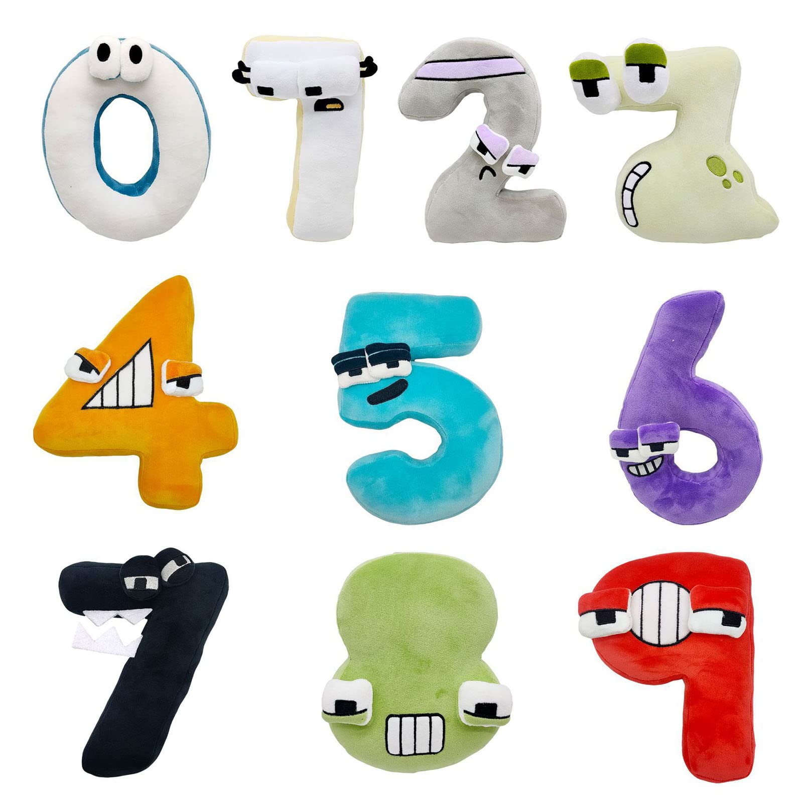 Buy Numbers Alphabet Lore Plush,0-9 Arabic Numbers Plush Toy, Fun ...