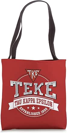 Amazon.com: Tau Kappa Epsilon Fraternity Teke Est 1899 TKE Tote Bag ...