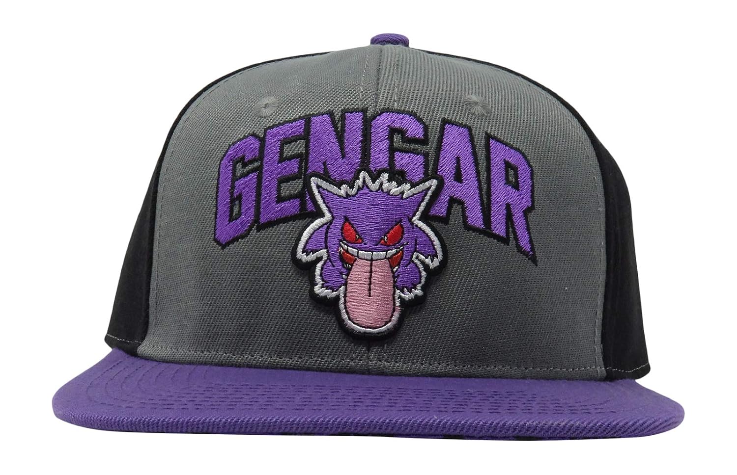 Buy Bioworld Pokemon Gengar Embroidered Snapback Cap Hat Licensed ...