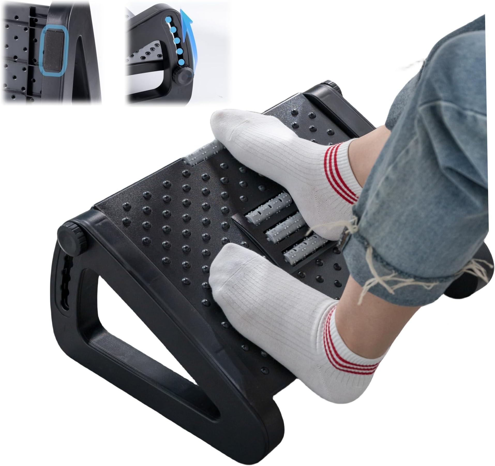 Kensington Foot Rest for Under Desk at Work, Smartfit Comfort Memory ...