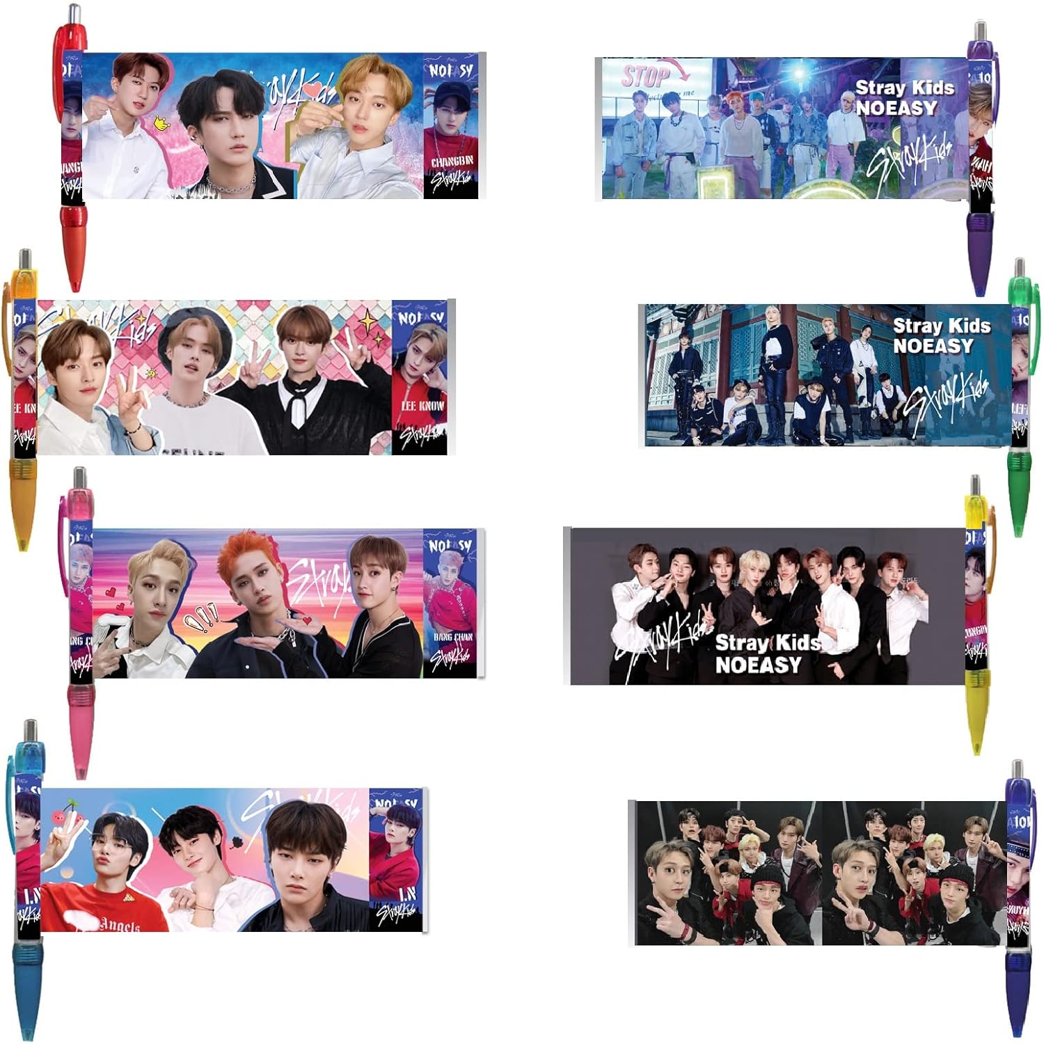 Amazon.com : YiYiXiXi 8PCS STRAY-KIDS Pens Ballpoint Gel Pen STRAY K ...