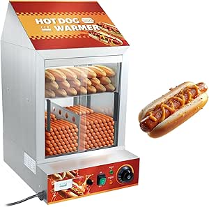 Amazon.com: XXUNYNUIN Hot Dog Steamer 2-Tier Electric Hot Dog Steamer ...
