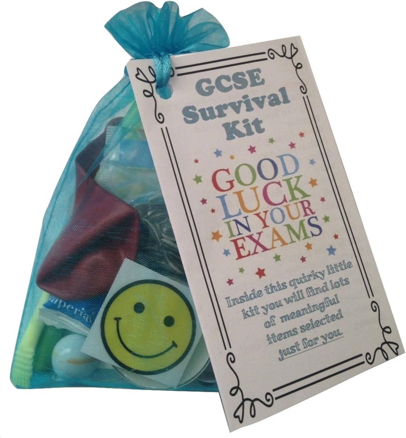 GCSE Good Luck Survival kit Keepsake Gift : Amazon.co.uk: Stationery ...