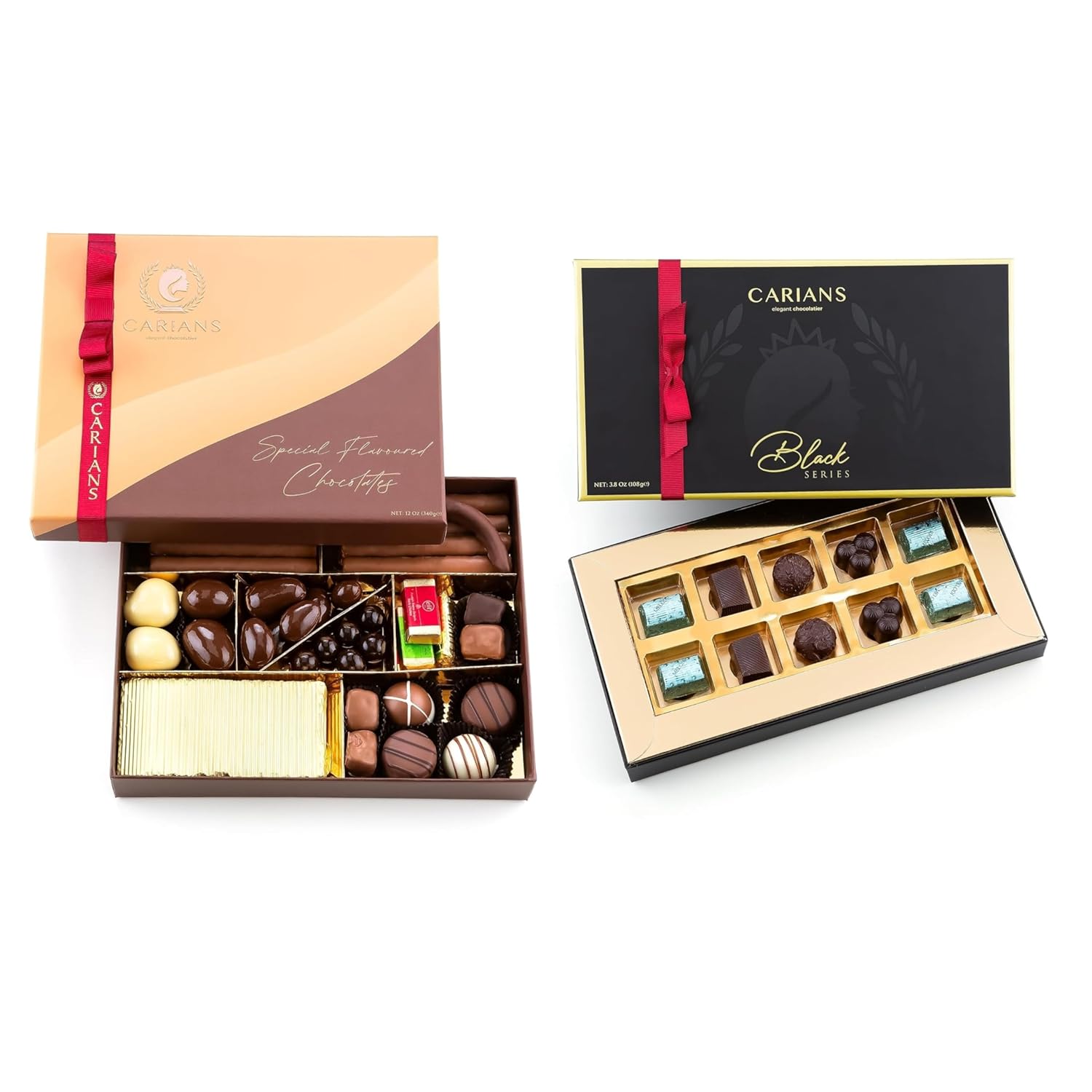 Amazon.com : 2xPack Large Size Chocolate Gift Box, Box of Candy ...