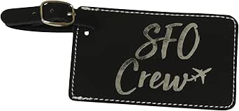 Amazon.com | San Francisco Crew Base Luggage Tag for Flight Attendants ...