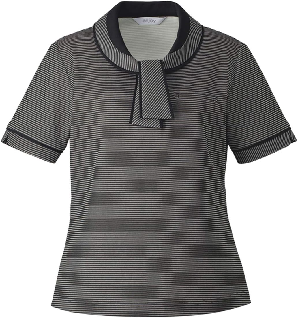 Amazon | [カーシーエンジョイ] ENJOY ESP556 MARINE BORDER ミニアスコットポロ | 事務服・オフィス制服 通販