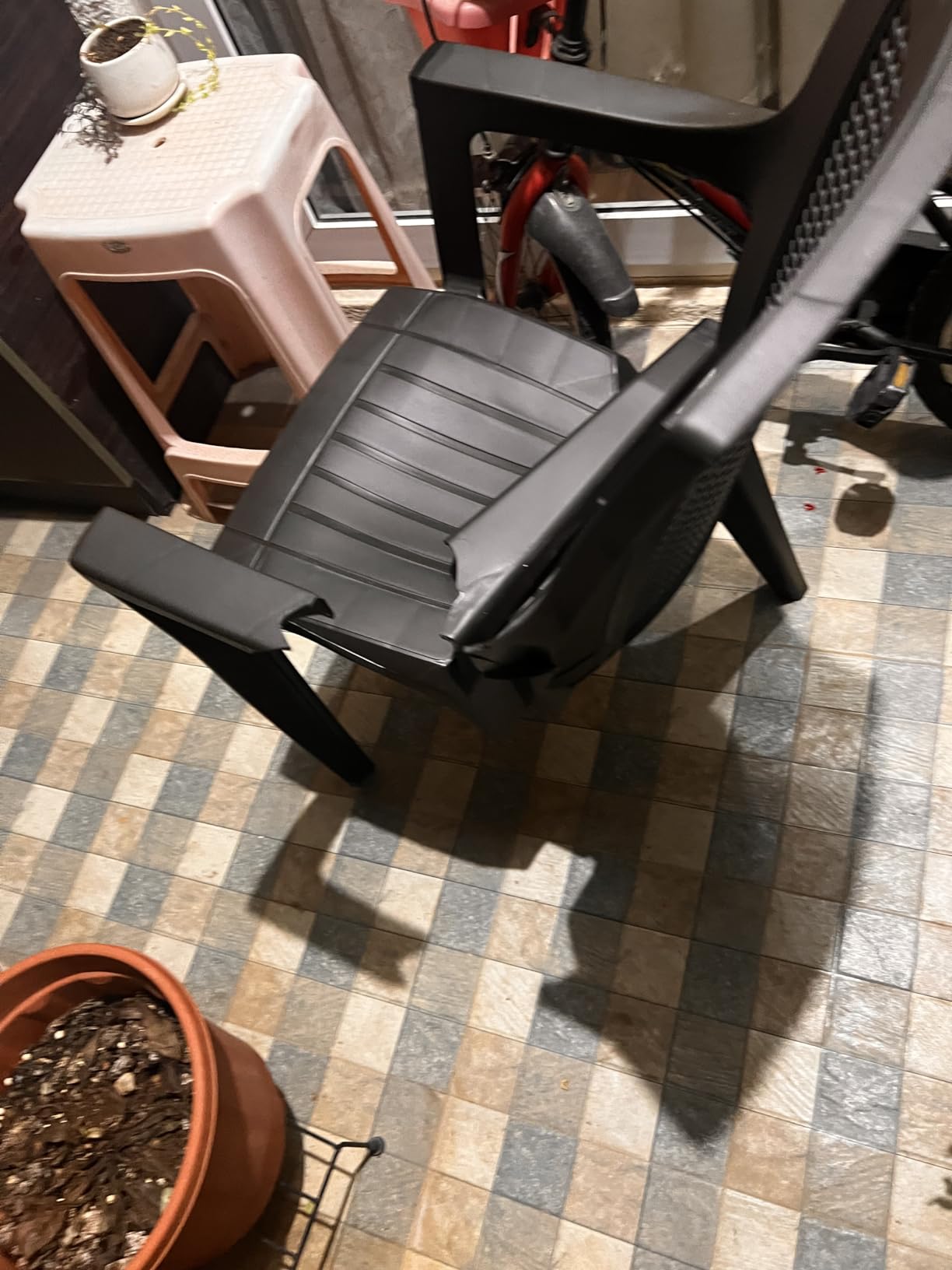 Mamtha Plastic Chair | Set Of 2 | Matt And Gloss Pattern | For Dining ...