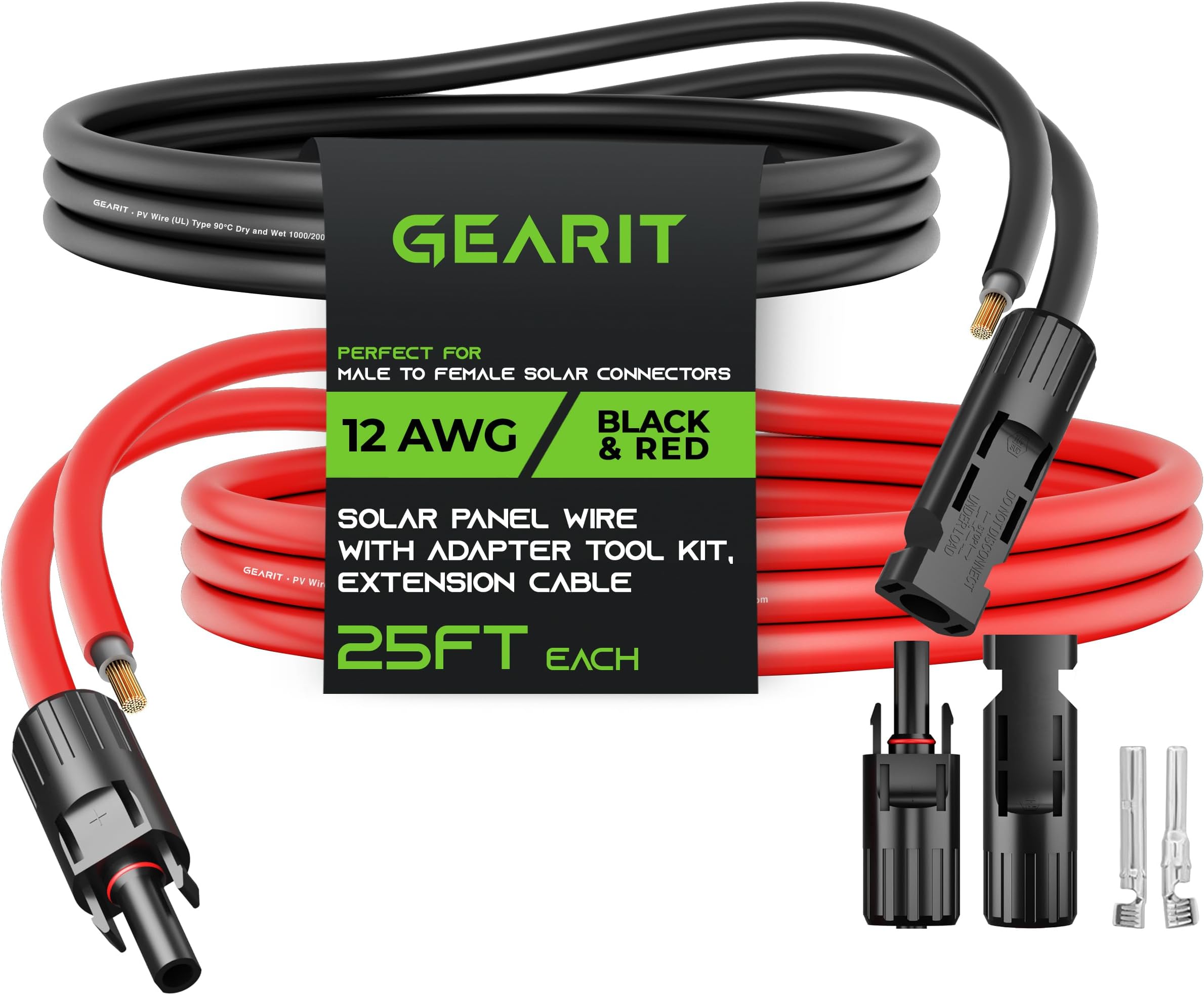 Amazon.com: WindyNation 12 Gauge 12 AWG Pair 50 Feet Black + 50 Feet ...