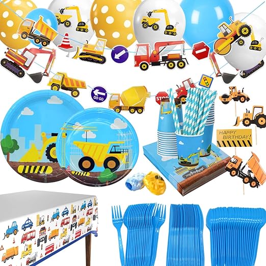 Amazon.com: Construction Themed Birthday Party Supplies for Boys - Dump ...