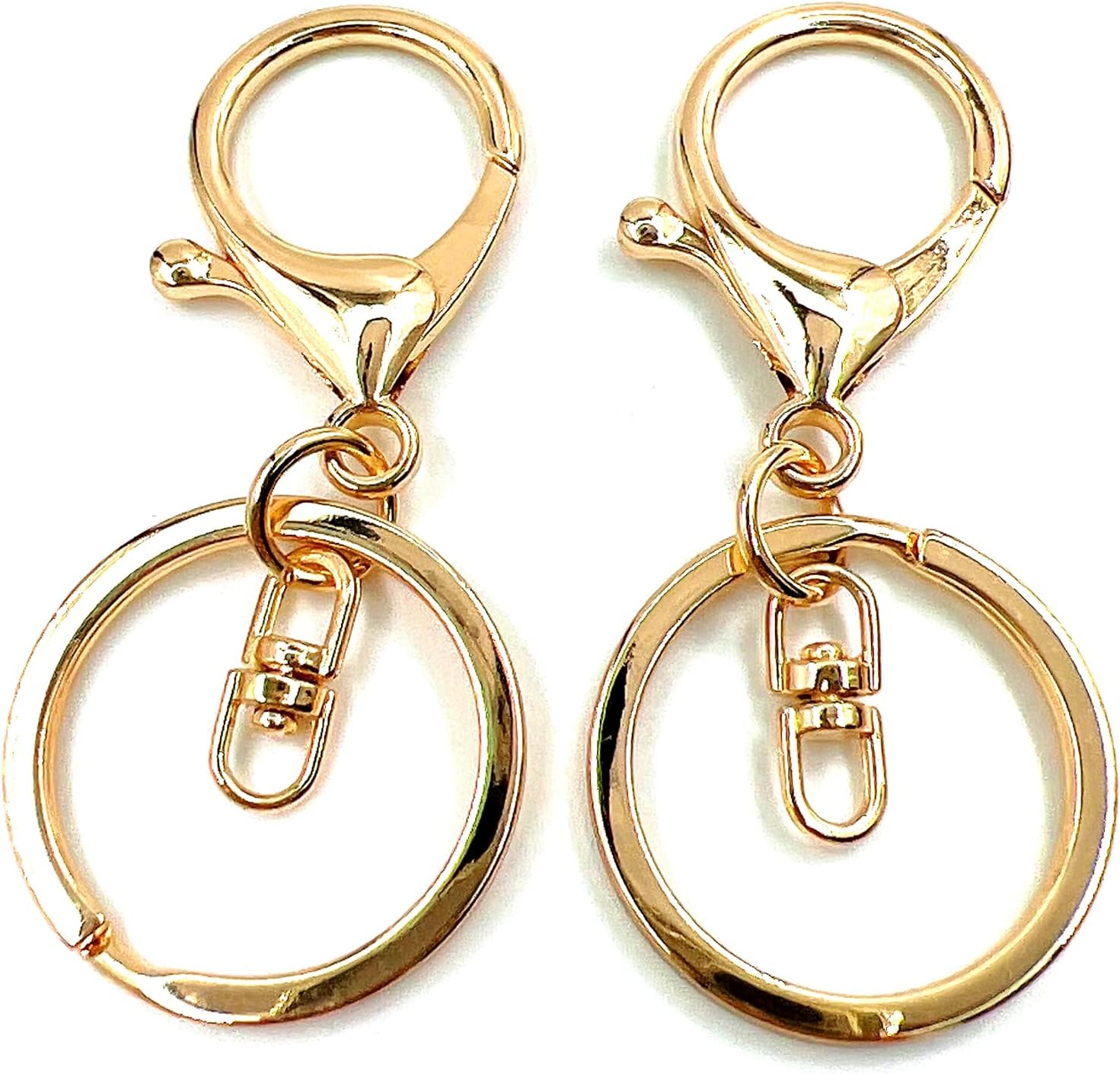 Amazon.com: Honbay Pack of 20 Zinc Alloy Key Chain Ring with Lobster ...