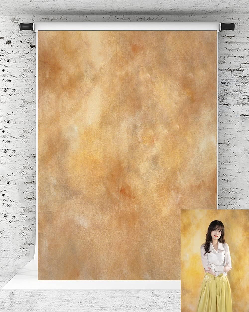 Kate 6.5x10ft(2x3m) Abstract Background Yellow Photo Backgrounds Retro ...