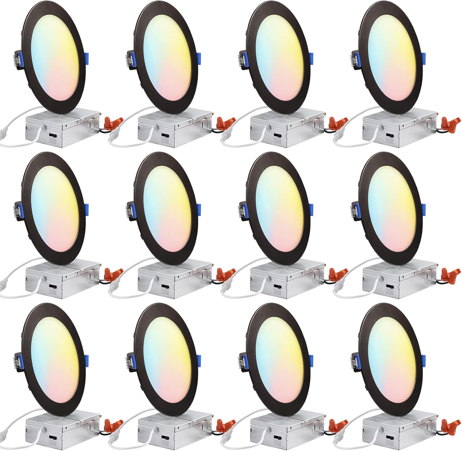 Ceiling Light 6 Inch Ultra Thin Led Recessed With Junction Box 2000 ...